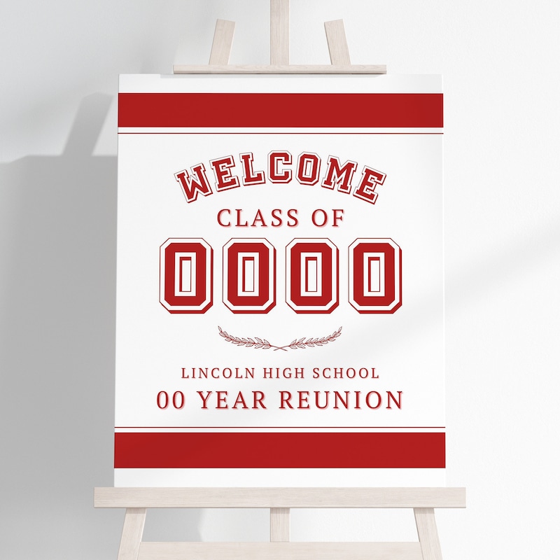 Class Reunion Welcome Board - Etsy