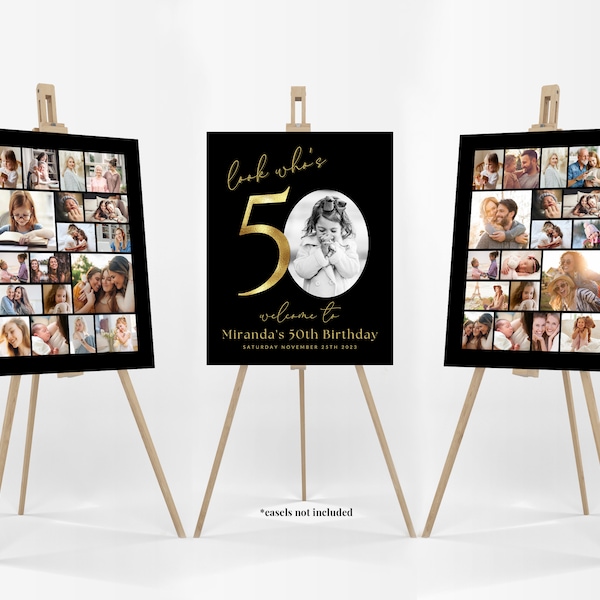 50th Birthday Program Template - Etsy