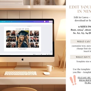 Horizontal Graduation Photo Collage TEMPLATE Class of 2026 ...