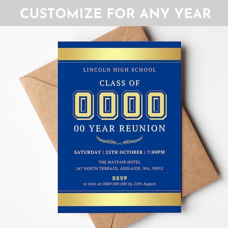 40th Class Reunion - Etsy