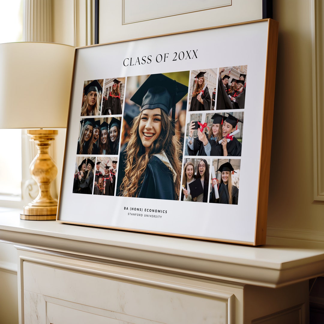 Horizontal Graduation Photo Collage TEMPLATE Class of 2026 ...