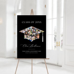 Graduation Photo Collage TEMPLATE, Personalized Gift for Graduate ...