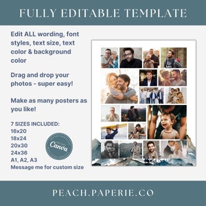 Celebration of Life Sign Template Bundle Mountain, Funeral Photo ...