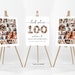 100th Birthday Photo Collage Poster Bundle TEMPLATE, Look Who's 100 ...