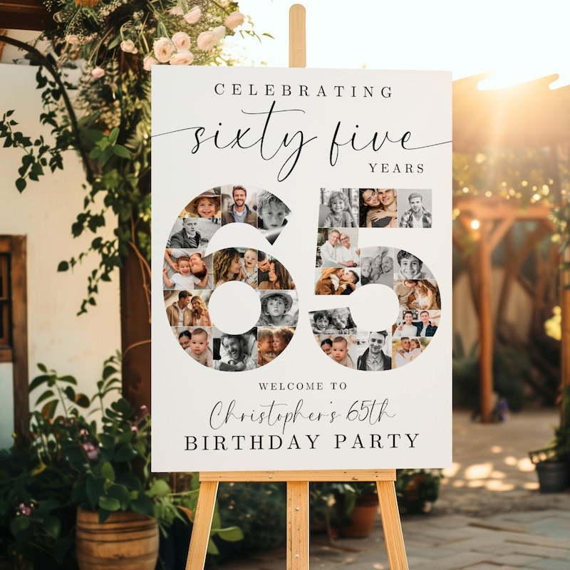 Birthday 65th Decoration - Etsy