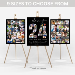 Graduation Photo Collage Class of 2024 TEMPLATE Set, Graduation Party ...