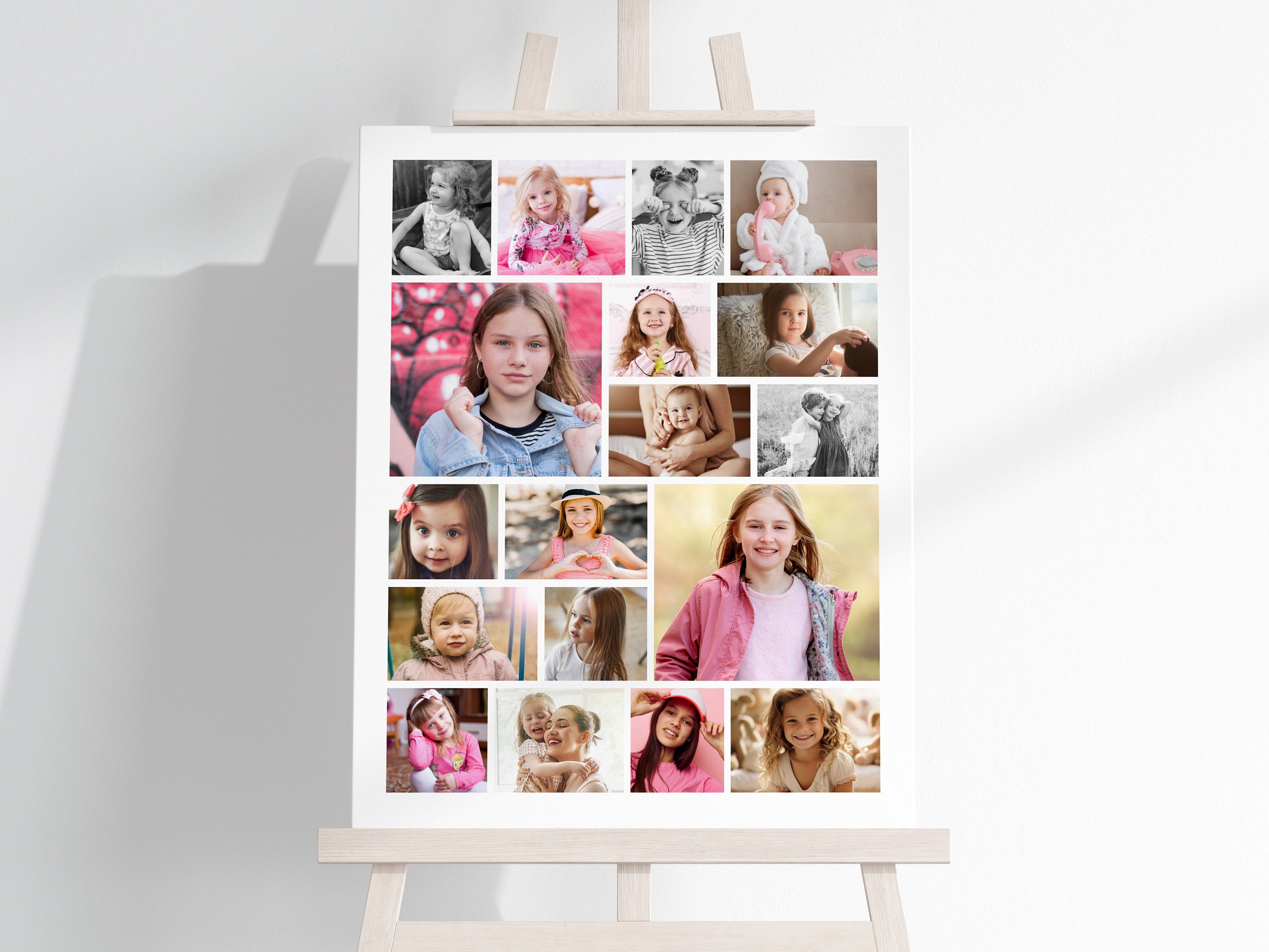 13th Birthday Photo Collage Poster Bundle TEMPLATE, This Girl is Now 13 ...