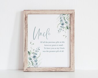 Uncle Funeral Poem - Etsy
