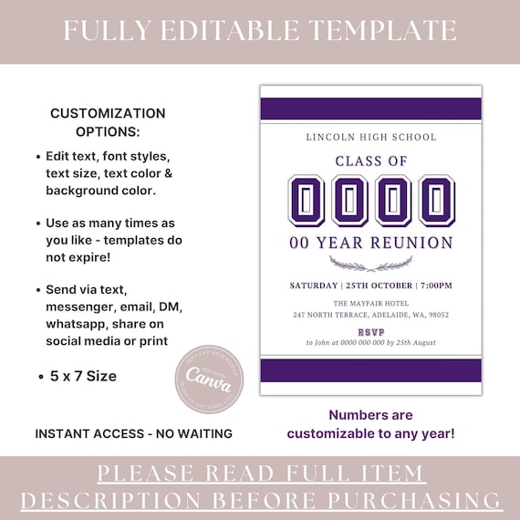 Class Reunion Letter Template Class Reunion Invitation Templates