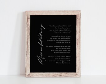 Miss Me but Let Me Go Funeral Poem - Etsy