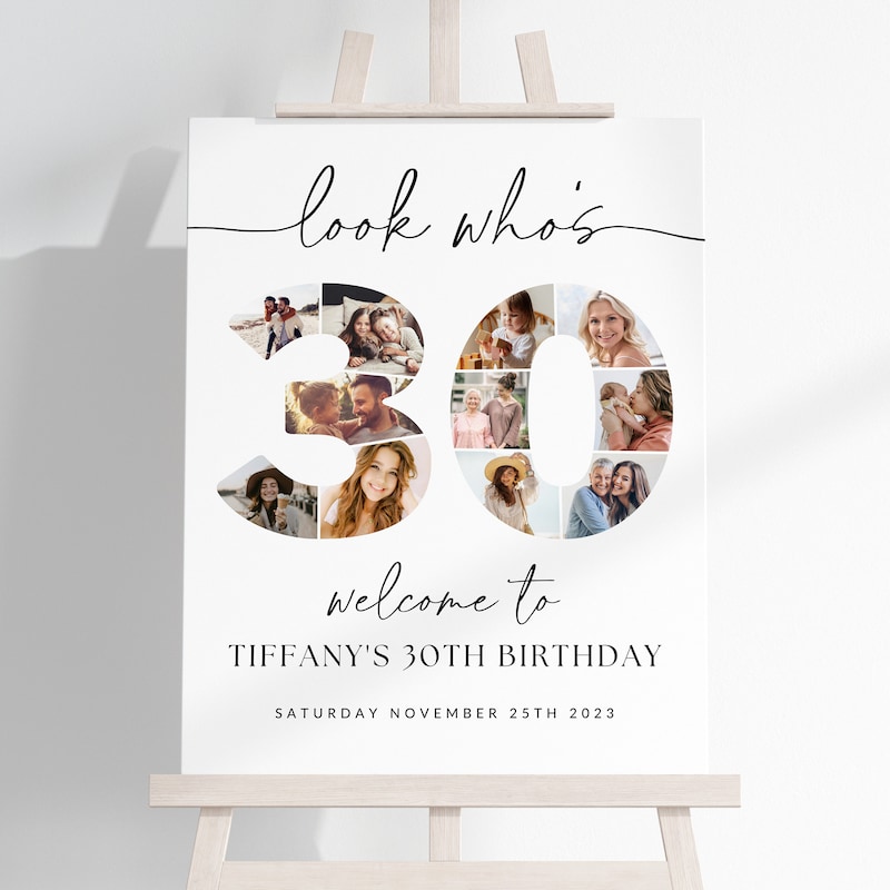 30th Birthday Sign - Etsy