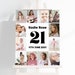 21st Birthday Photo Collage Poster Bundle TEMPLATE, Customizable Photo ...