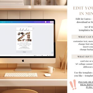 21st Birthday Invitation TEMPLATE With Photo Collage, Look Who's 21 ...