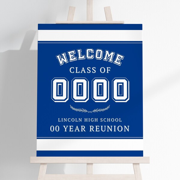 Class Reunion Welcome Sign - Etsy
