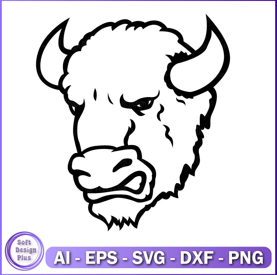 Bull Head Svg, Instant Download, Bull Svg, Bull Clipart, Bull ...