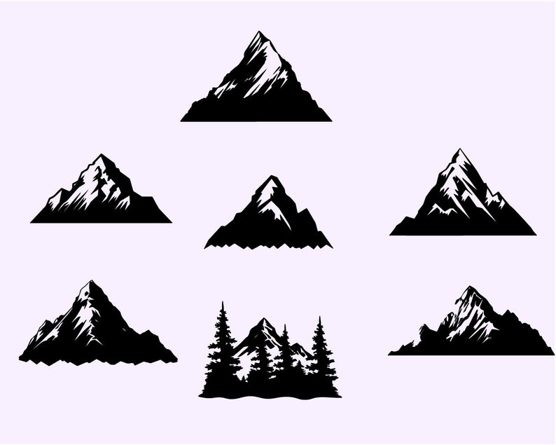 Mountains SVG, Trees Svg, Forest Svg Cricut, File for Cricut, for ...