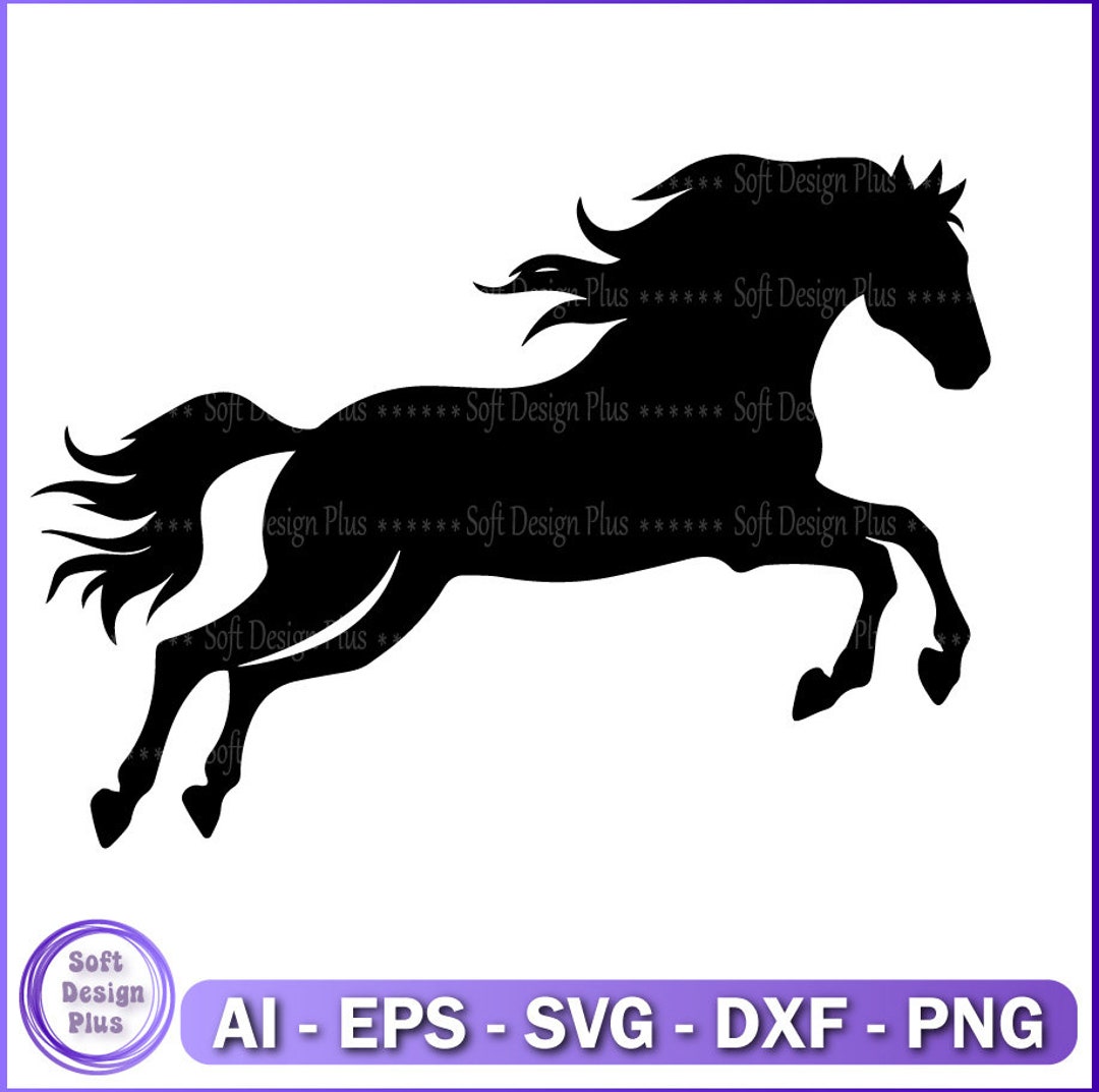 Horse Silhouette Svg, Horse Running Silhouette Svg, Horse Animal ...