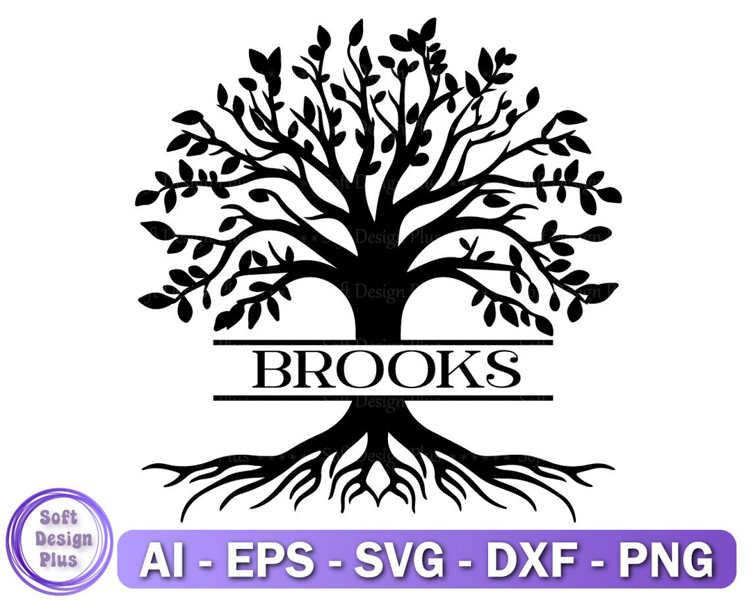 Family Tree SVG: Personalized Name Cut File (digital Download) - Etsy