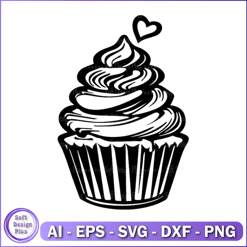 Cupcake Svg - Etsy