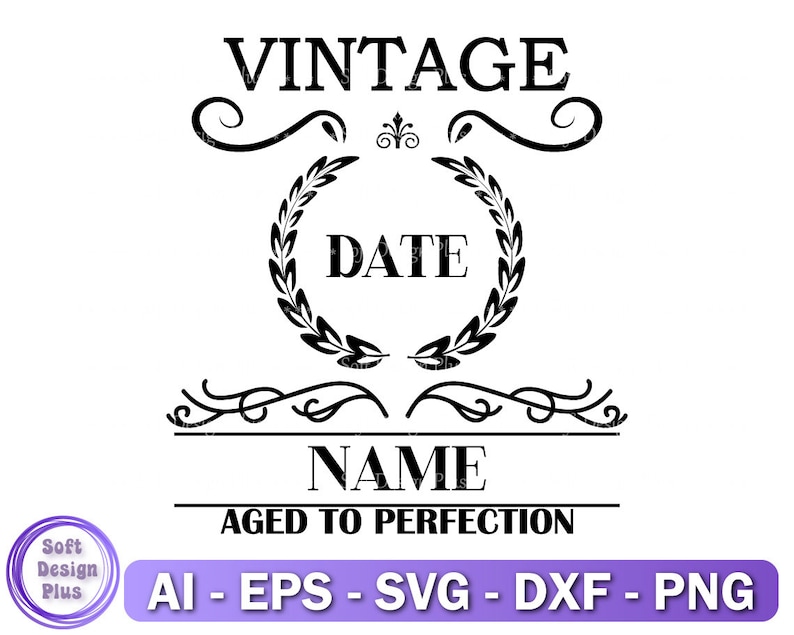 Vintage Aged to Perfection Svg, Birthday Svg, Sublimation Design ...