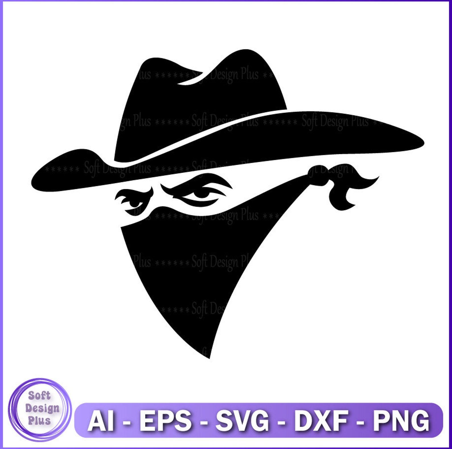 Bandit Wearing Mask Svg, Bandit SVG, Friend Svg, Retrol, Cowboy, SVG ...
