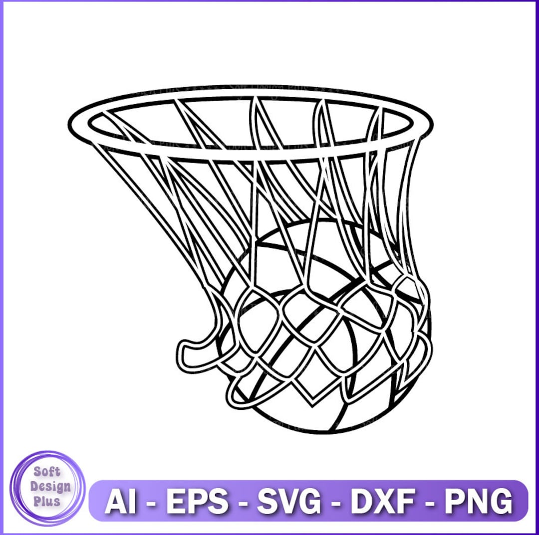 Basketball Hoop Svg, Basketball SVG Files, Basketball Hoop Cricut ...