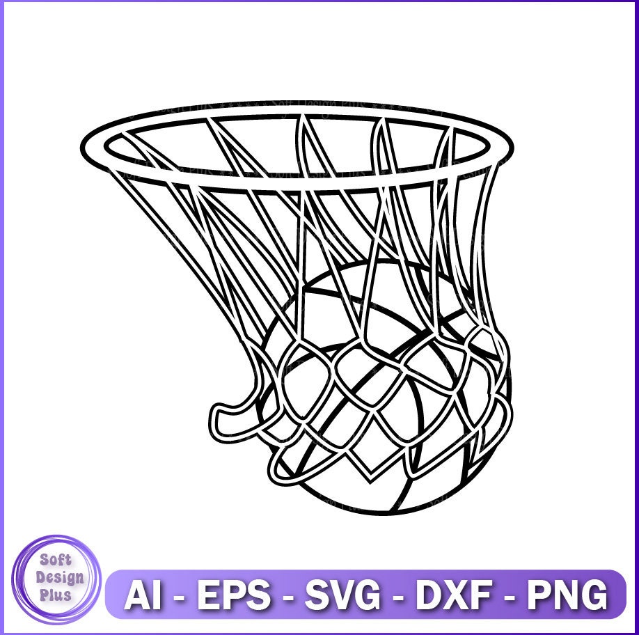 Basketball Hoop Svg, Basketball SVG Files, Basketball Hoop Cricut ...