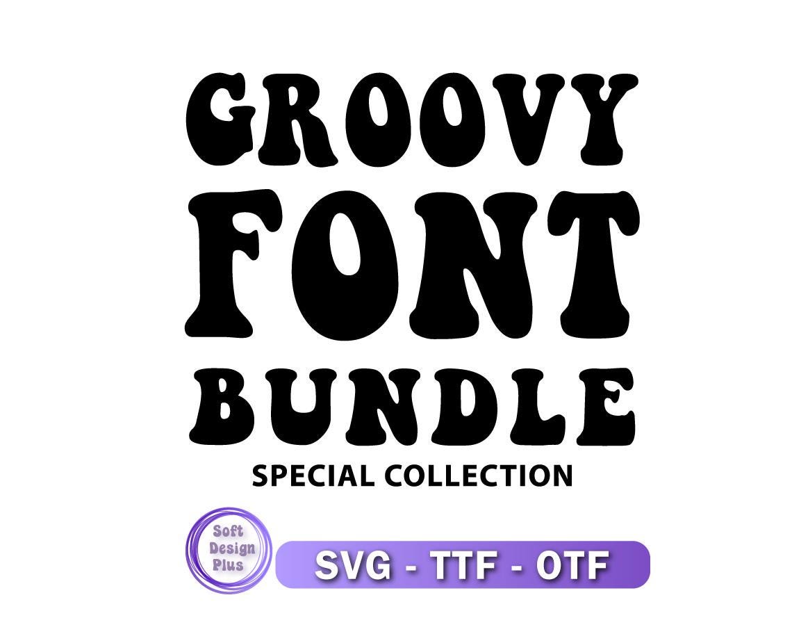 Groovy Font Bundle: Retro Alphabet (TTF, OTF) - Etsy