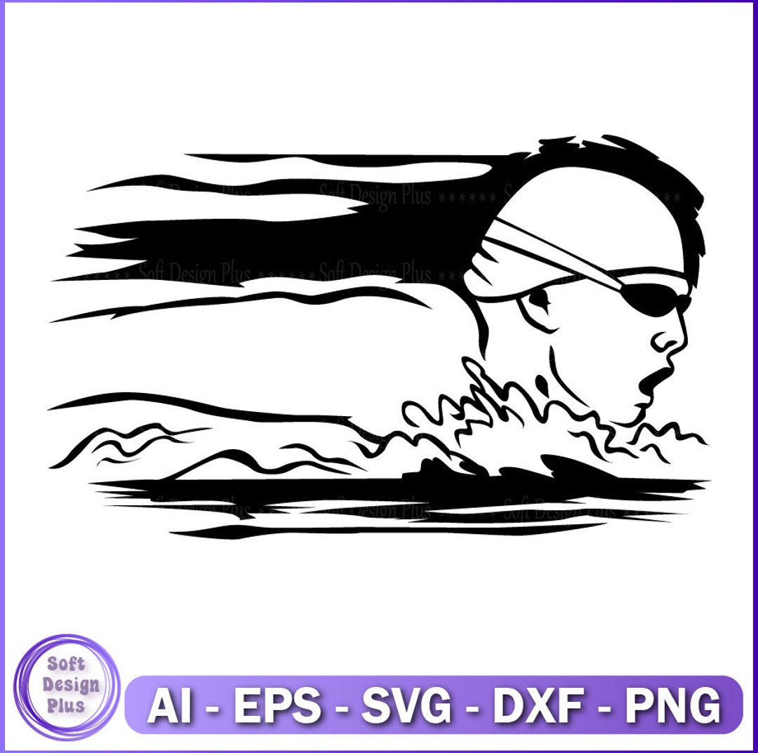 Swimming Svg, Swimmer Svg, Swim Svg, Swimmer SVG Cut Table Design ...