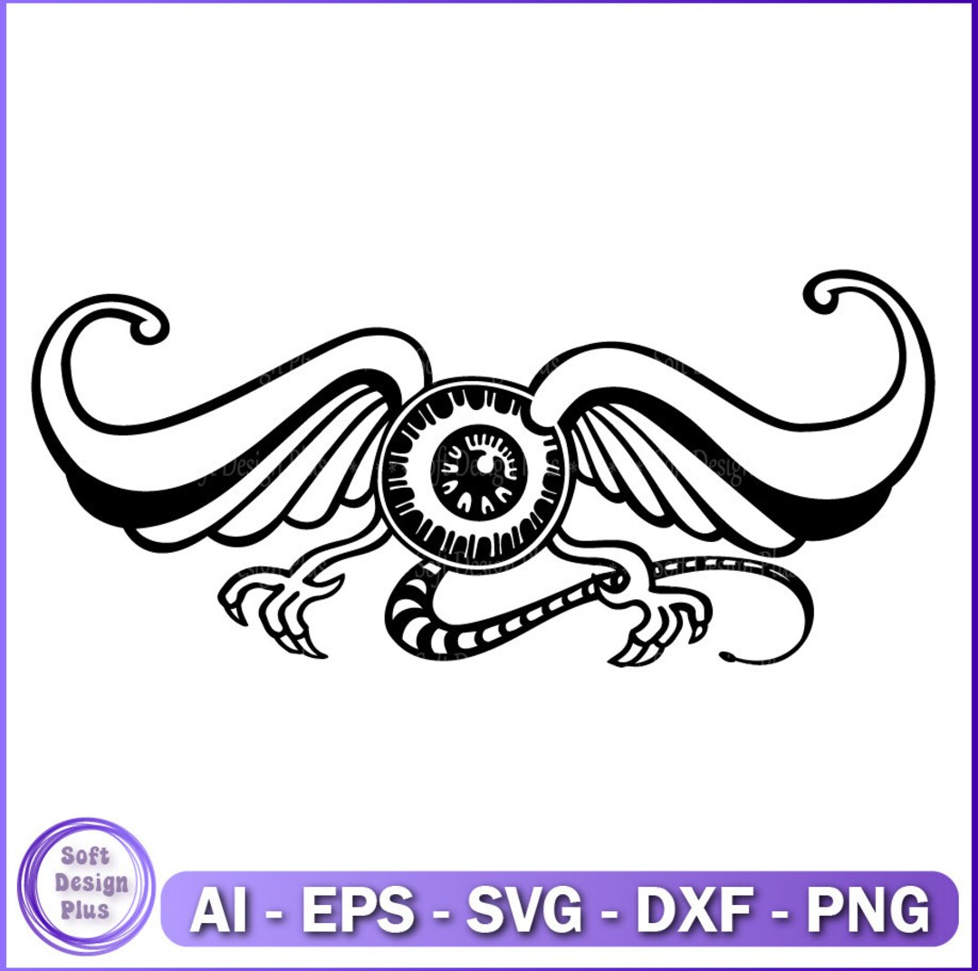 Flying Eyeball, Eyeball With Wings SVG, Digital Download, Halloween ...