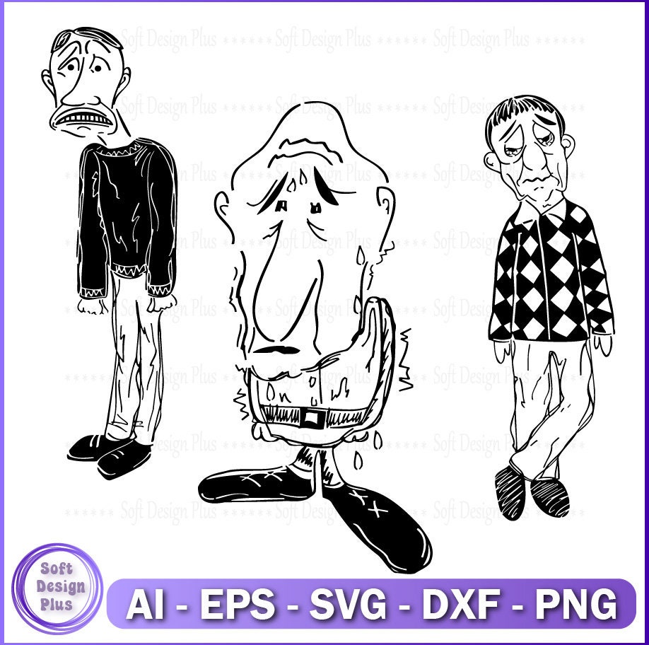 Funny Man Svg Bundle, Handdraw Svg, Handdraw Man Svg, Funny Quotes ...