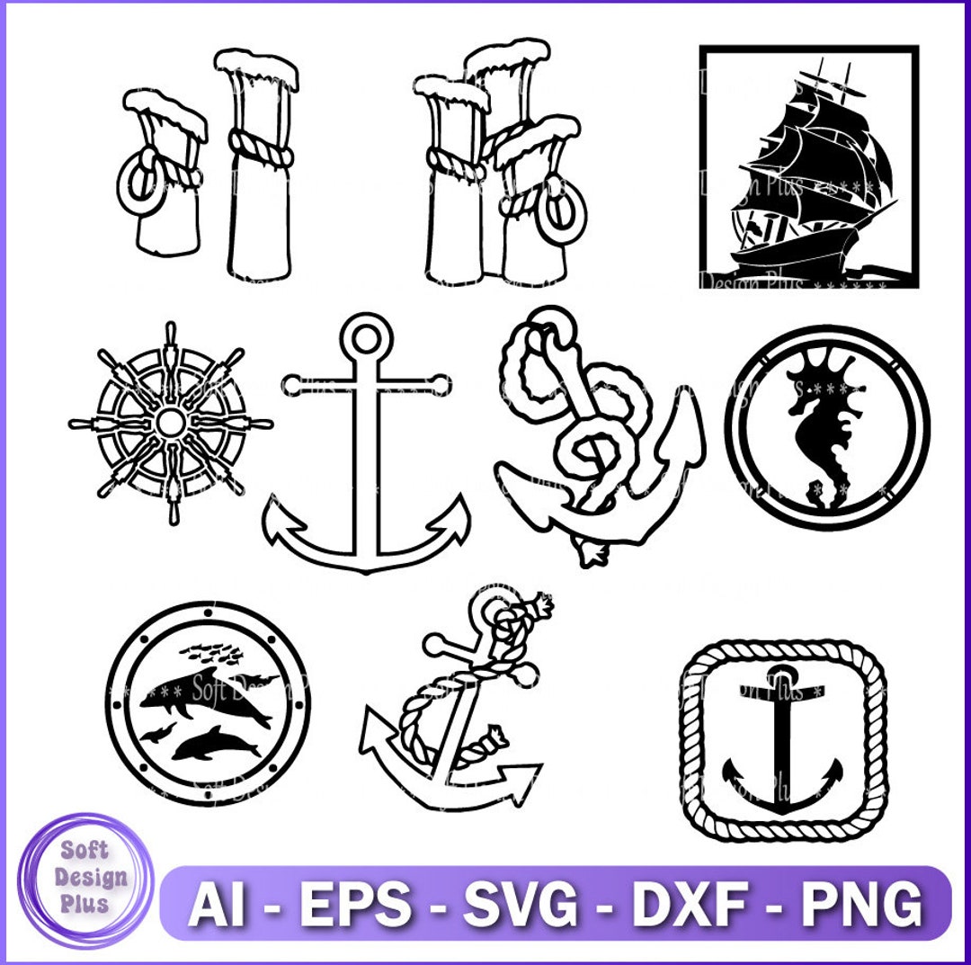 Anchor SVG Bundle, NAUTICAL SVG, Nautical Bundle Svg, Sailing Svg ...