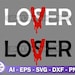 Lover / Loser Svgpng Loser Cut File Svg File for Cricut - Etsy