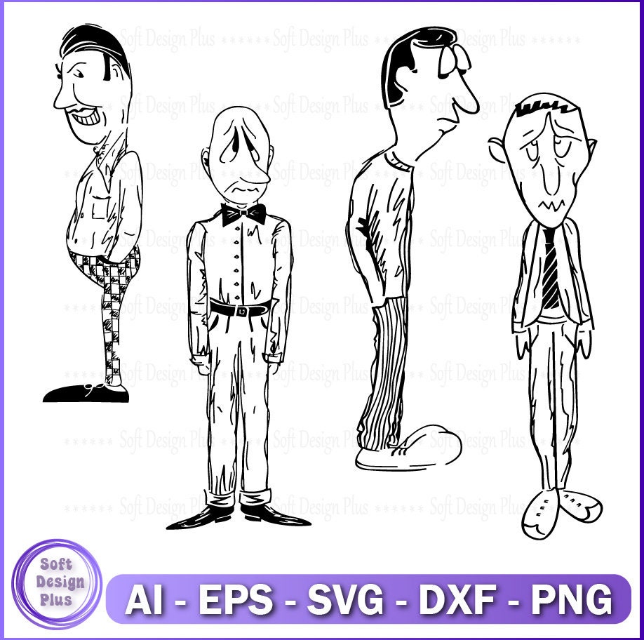 Funny Man Svg Bundle, Handdraw Svg, Handdraw Man Svg, Funny Quotes ...