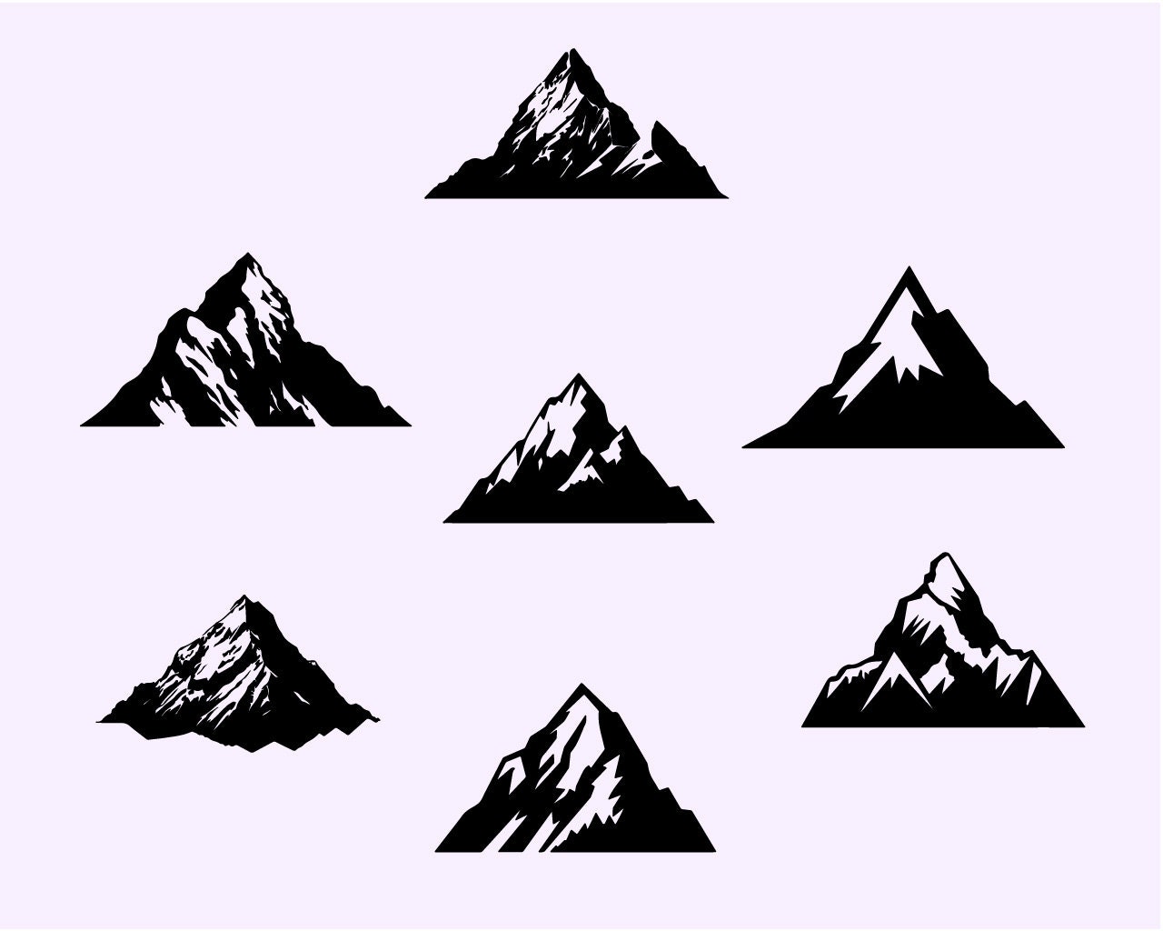 Mountains SVG, Trees Svg, Forest Svg Cricut, File for Cricut, for ...