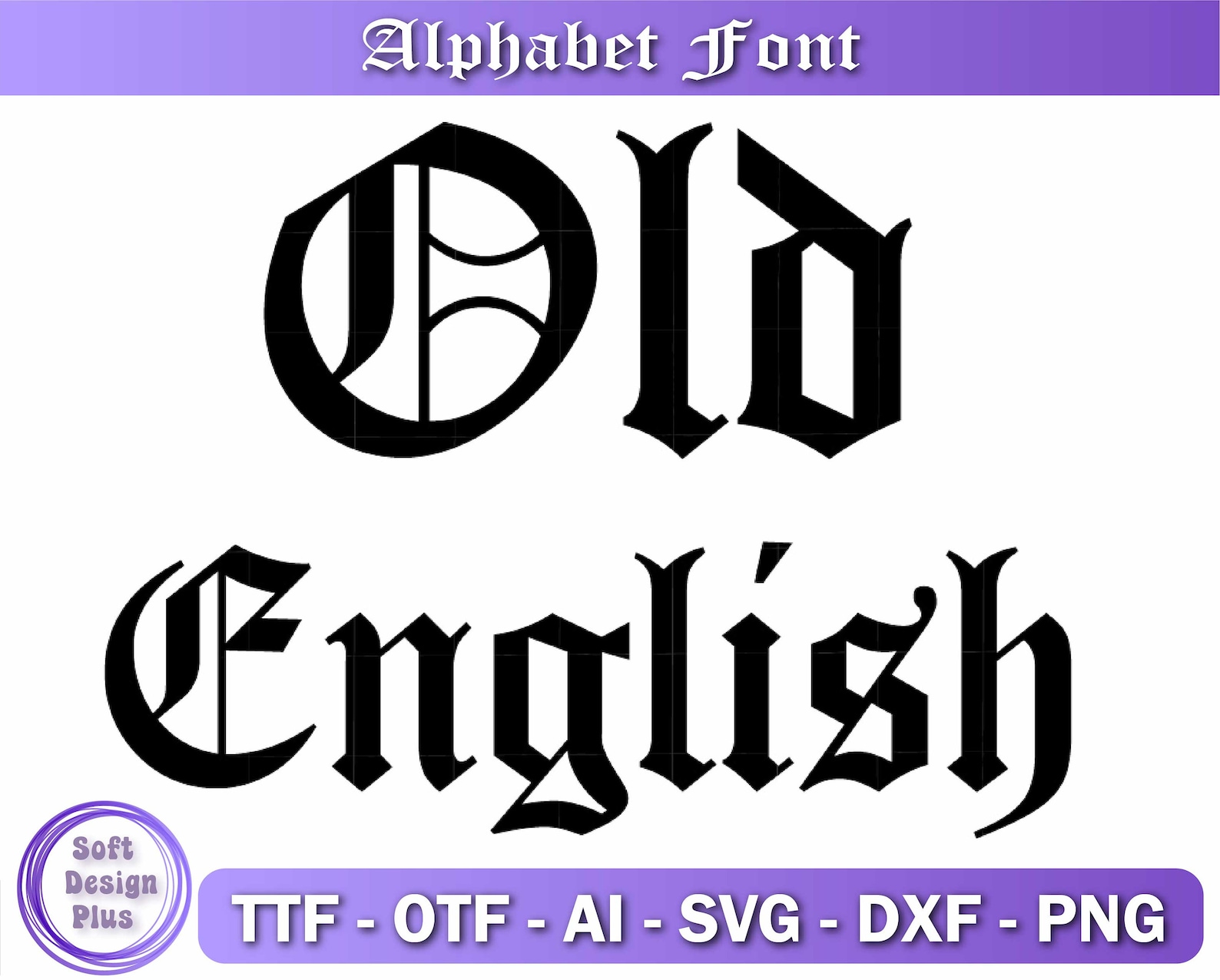 Old English Font Svg, TTF, Old English Alphabet, Svg File for Cricut ...
