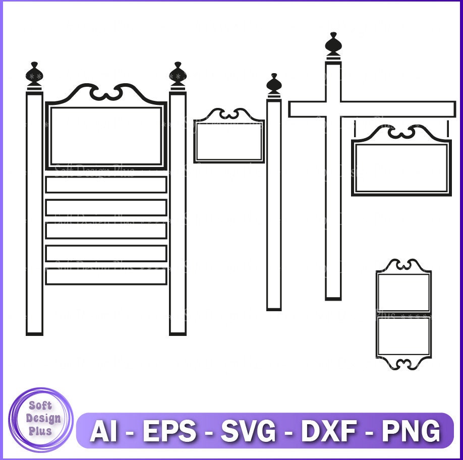 Road Sign Svg Bundle, Street Name Sign SVG, Street Sign Clipart, Cut ...
