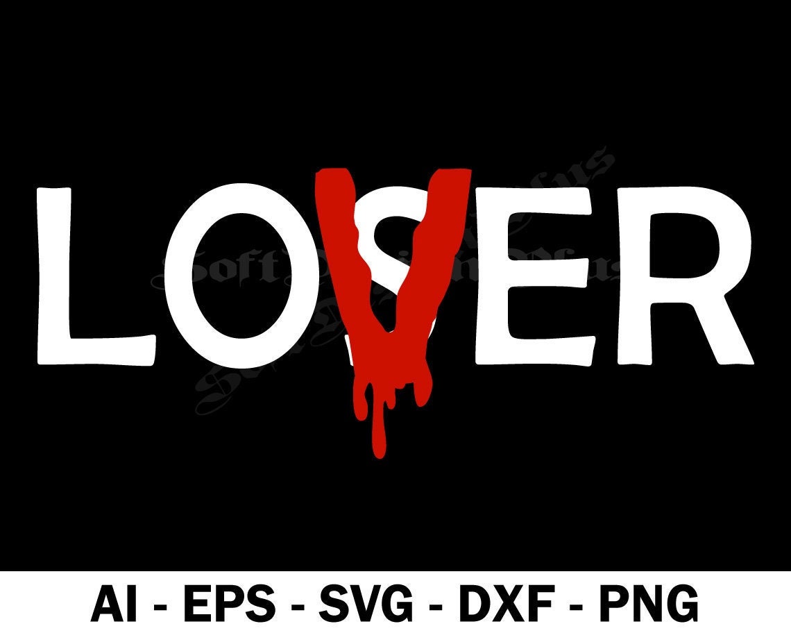 Lover / Loser Svgpng Loser Cut File Svg File for Cricut - Etsy