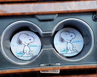 Snoopy Car Coasters - Etsy