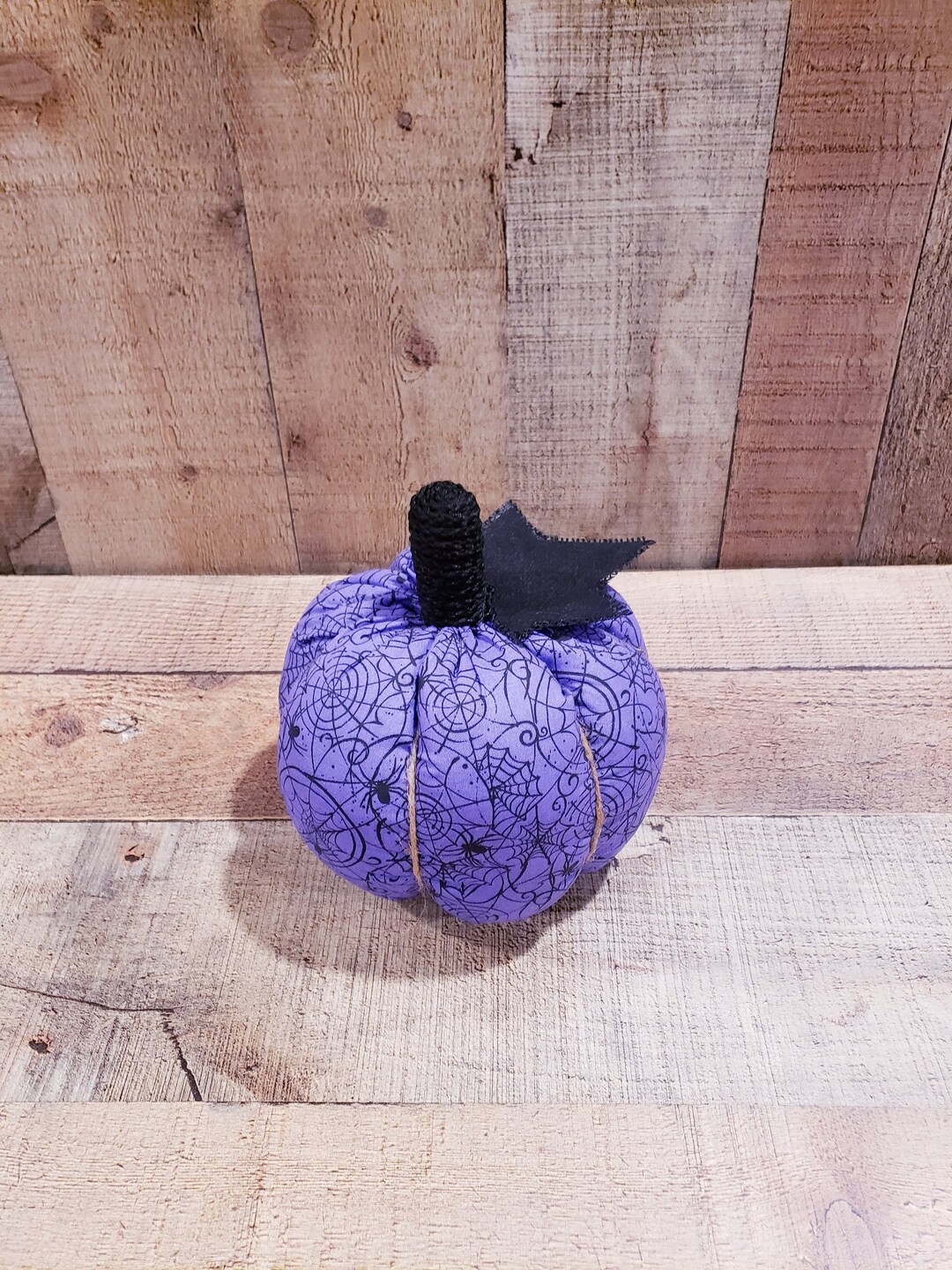 Purple Spider Webbed Pumpkins ,handmade Pumpkins, Halloween Decorations ...