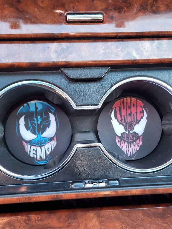 Venom Carnage Coaster Set Car Accessories Car Decor Car - Etsy