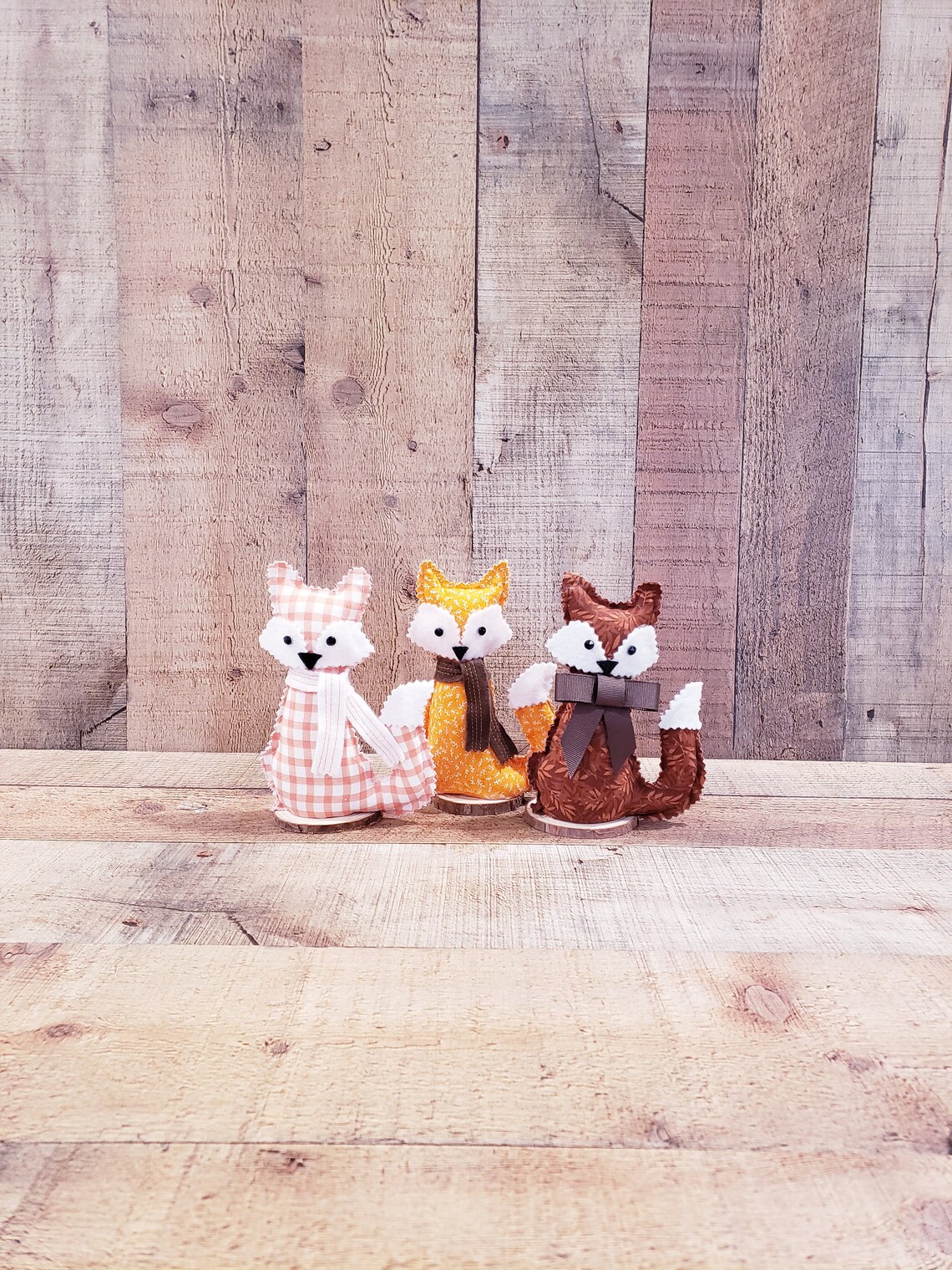Fall Fabric Fox Holiday Fox Fox Decor Fall Decoration - Etsy