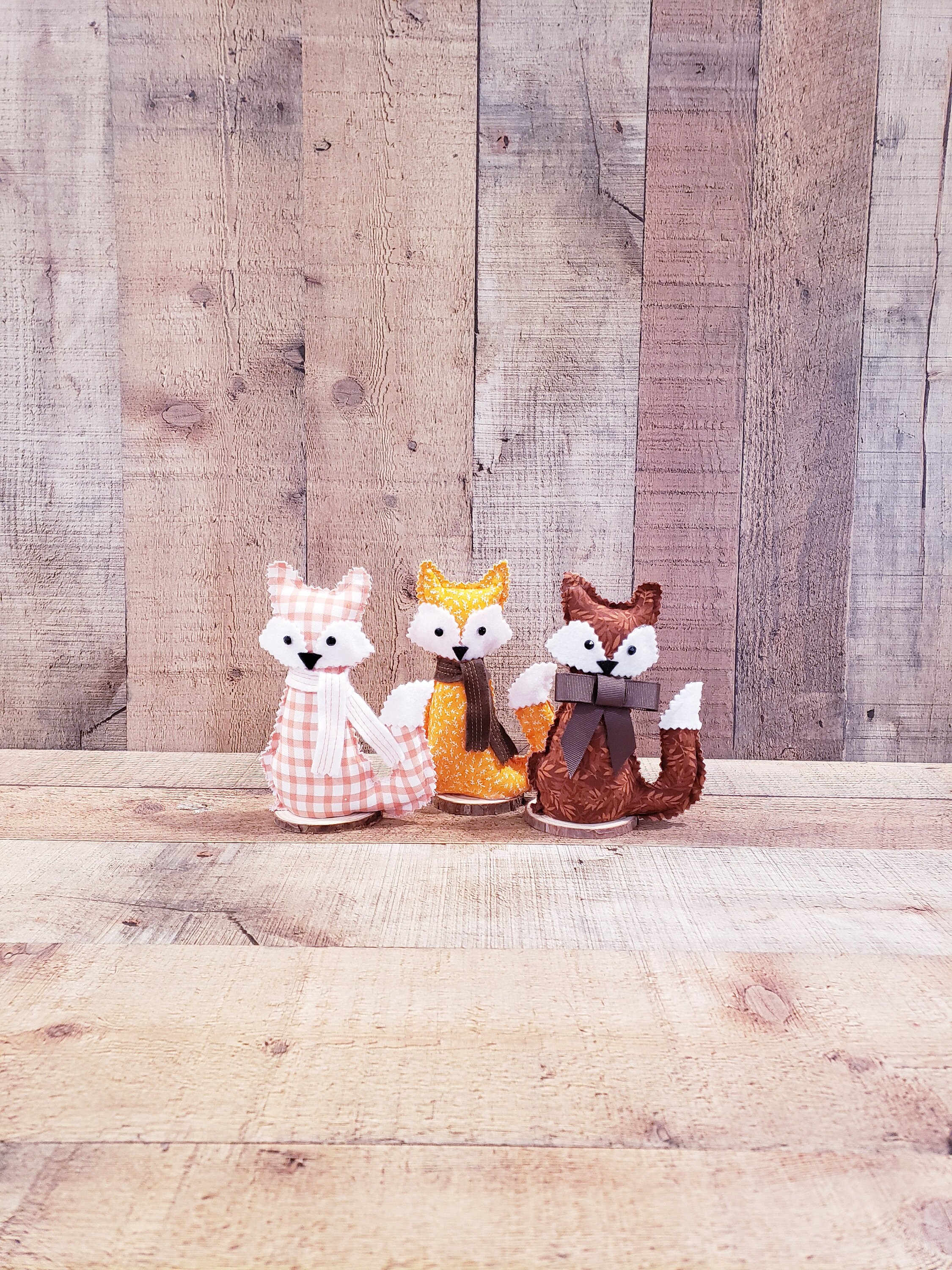 Fall Fabric Fox Holiday Fox Fox Decor Fall Decoration - Etsy