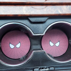 Spiderman, Coaster Set, Car Accessories, Car Decor, Car Coasters ...