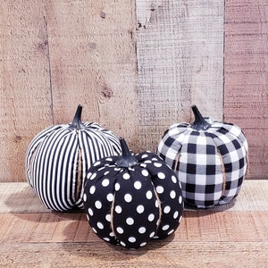 Black Pumpkins Handmade Halloween Decorations Rustic Fall - Etsy