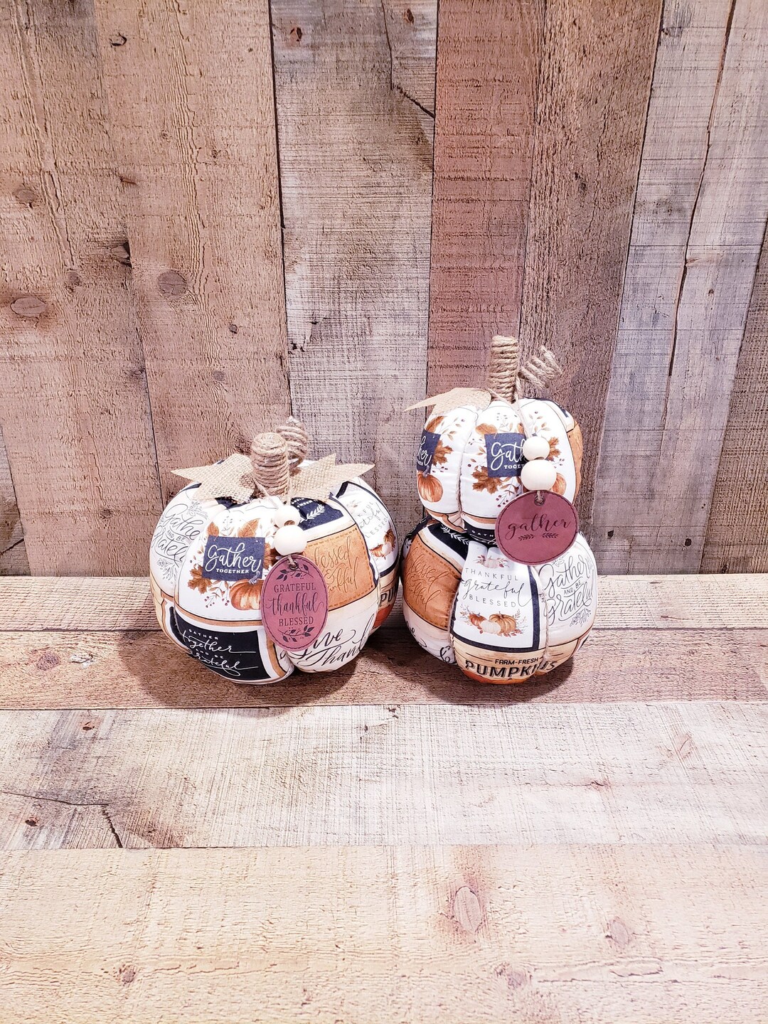 Gather Decor, Fabric Pumpkin, Rustic Fall Decorations, Autumn Farmhouse ...