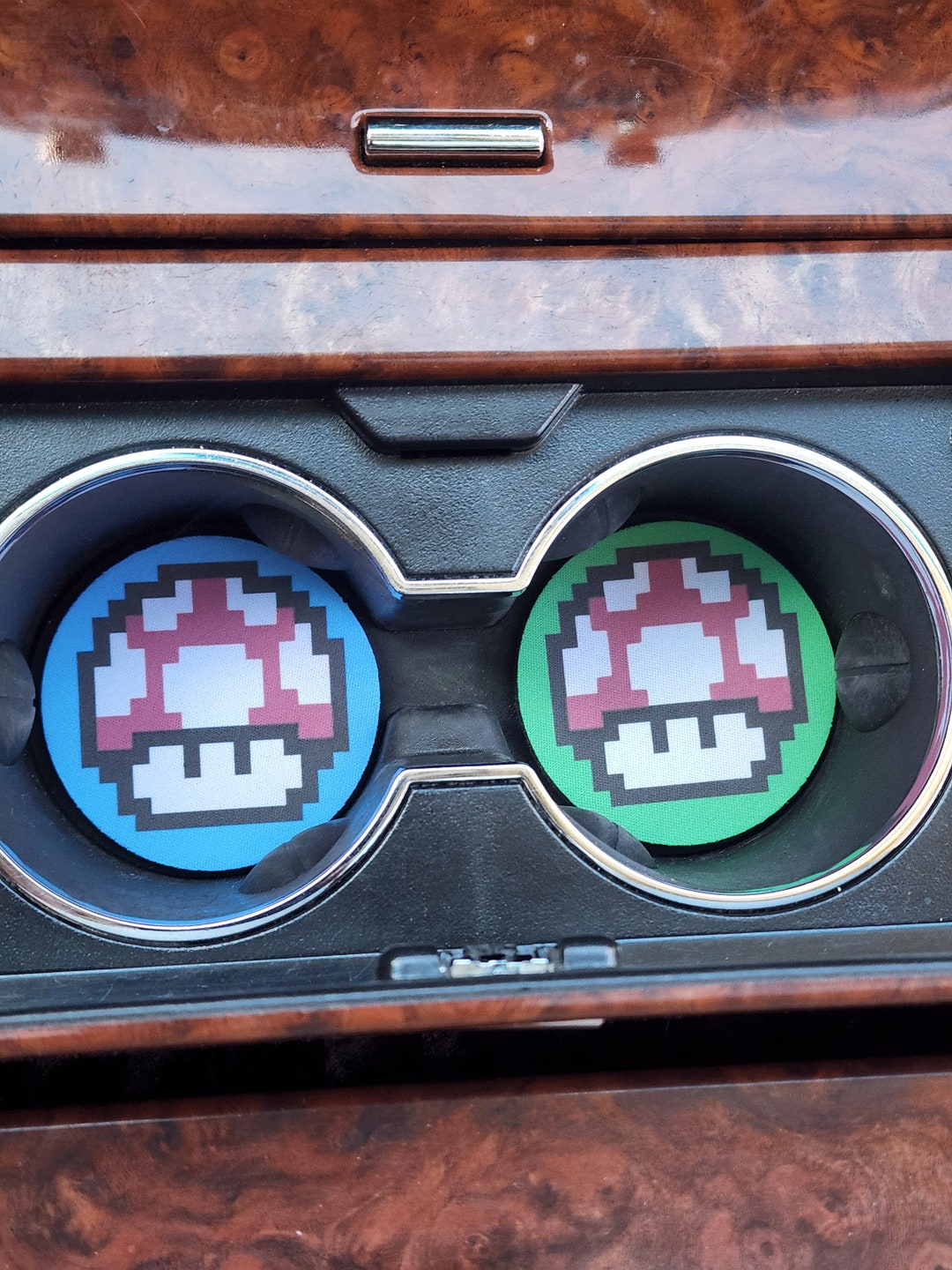 Red Mushroom, Mario, Power UP, Car Accessories, Car Decor, Car Coasters ...