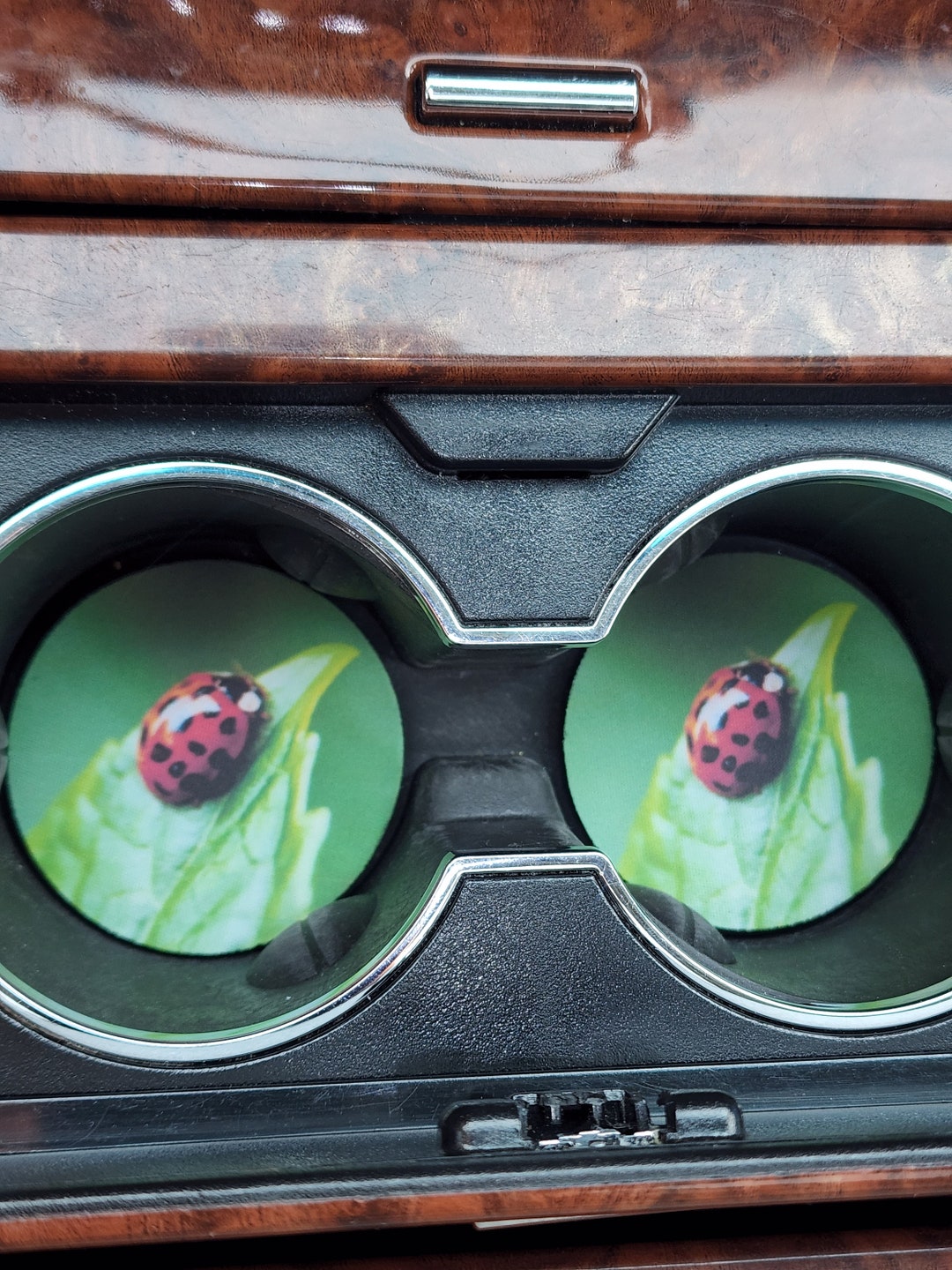 Ladybug, Cute Beetle, Car Accessories, Car Decor, Car Coasters,coaster ...