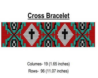 Beading Pattern for the criss A Cross Bracelet Pa-003 - Etsy