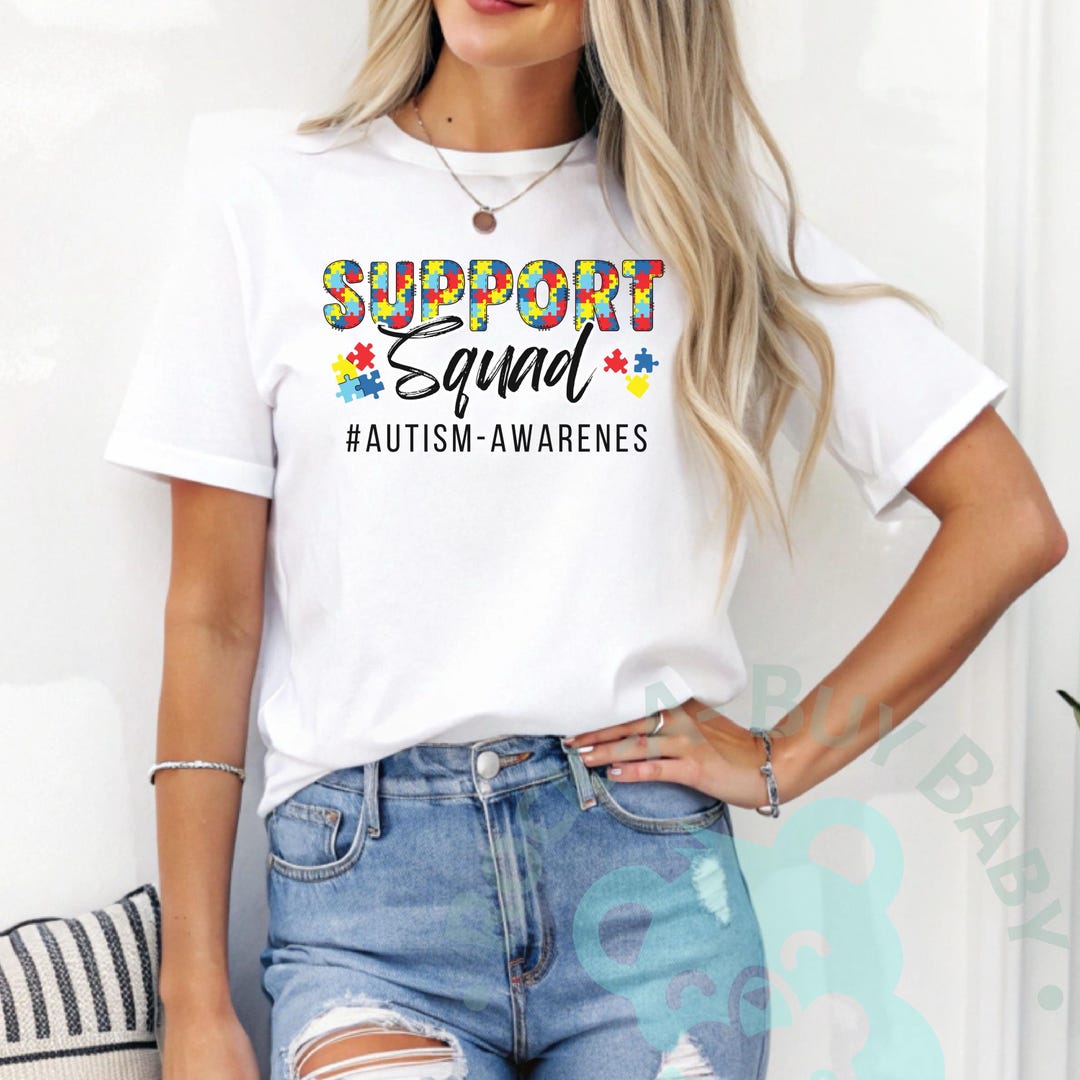 Autism Support Squad Shirt, Autism Awareness Shirt, Custom Shirt ...